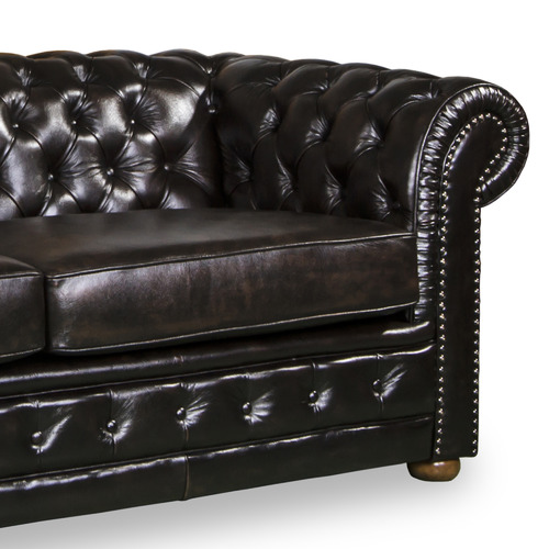 Rochester 3 seater leather sofa store